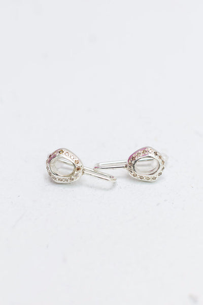 Bo Dix Earrings - Silver/Cognac – Poepke